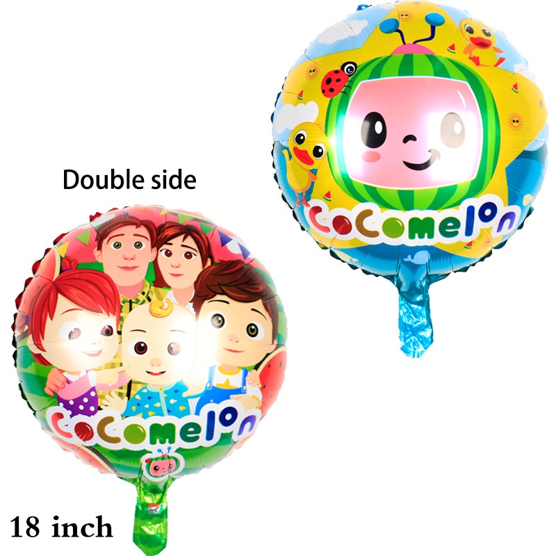 Cocomelon Theme Cartoon Aluminum film Watermelon Balloon JOJO 7 Types ...