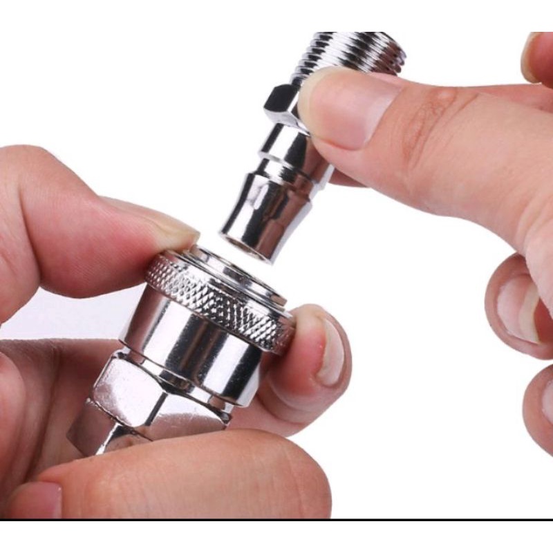 AIR COMPRESSOR CONNECTOR MEGA QUICK RELEASE COUPLER MALE TYPE, FEMALE ...