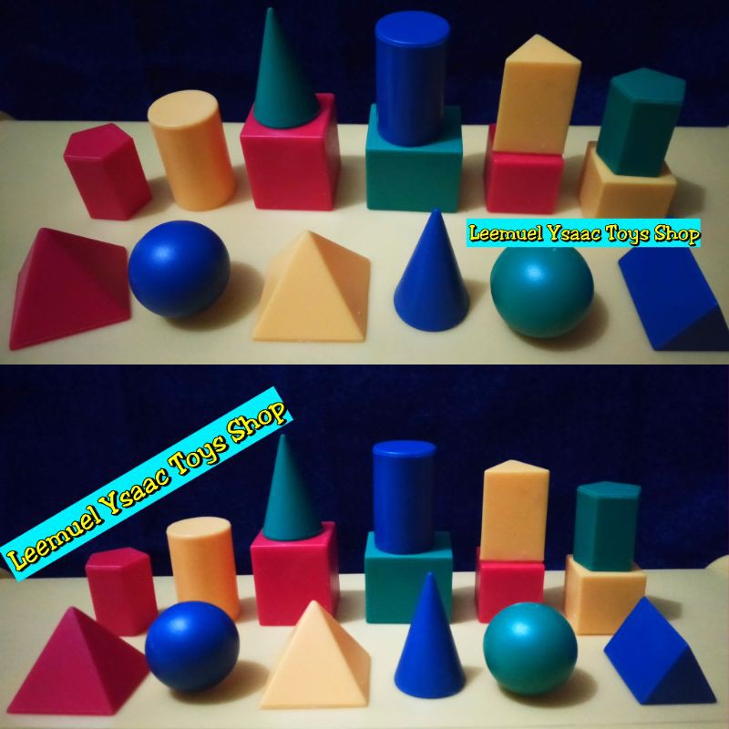 Geometry Shapes 2D Tiles Shape and 3D Solid Blocks Shapes | Shopee ...