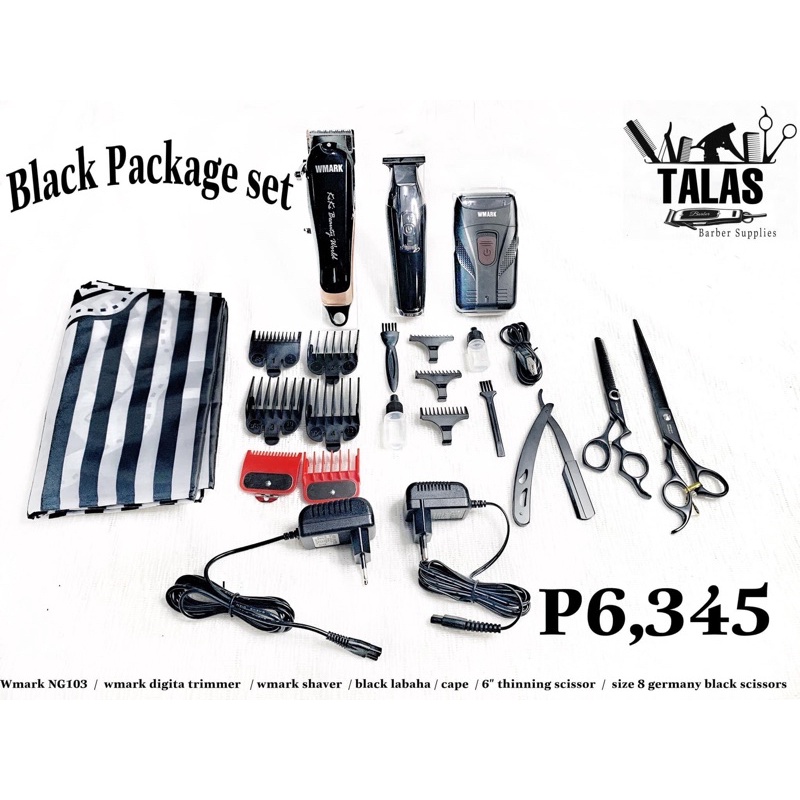 WMARK PACKAGE SET NG103 PLUS HAIR CLIPPER DIGITAL TRIMMER WMARK SHAVER ...