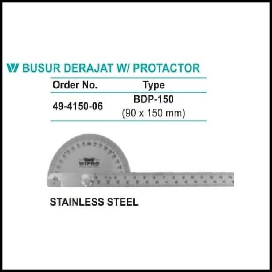Protractor - 6" Stainless Protractor - Bdp-150 - Protactor | Shopee ...