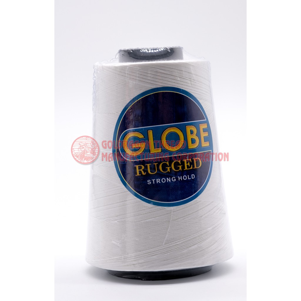 Tkt 30 2500m WHITE GLOBE RUGGED Spun Polyester Sewing Thread | Shopee ...