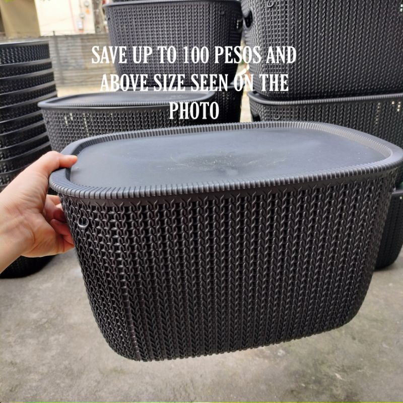 RATAN PLASTIC STORAGE WITH 3 KILOS DETERGENT POWDER | Shopee Philippines