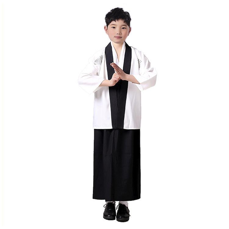 Children Kimono Samurai Traditional Japanese Yukata Haori Asian Clothes ...