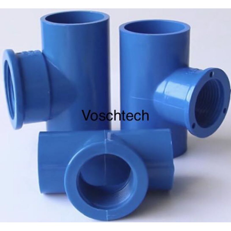 PVC blue fittings Tee Reducer 25x1/2” 32x1/2” 32x3/4” | Shopee Philippines