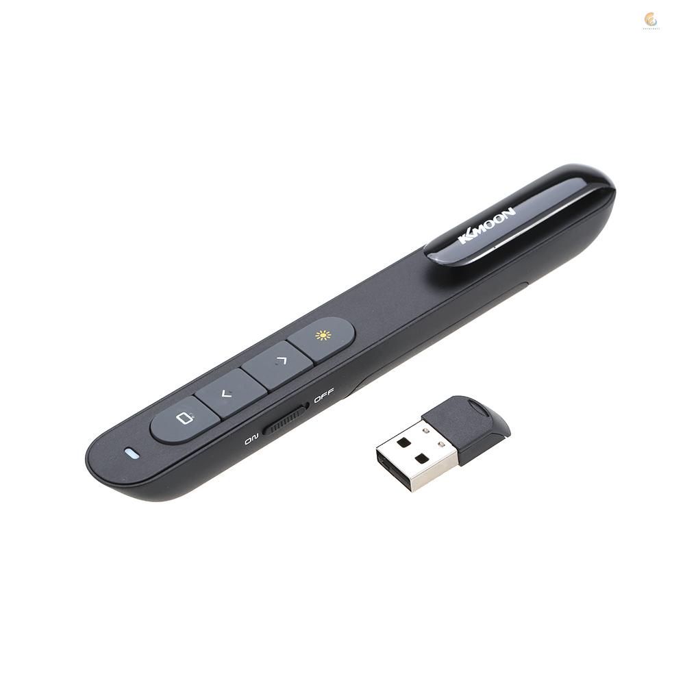 T&R KKmoon 2.4GHz Wireless PowerPoint Clicker Remote Controller Flip ...