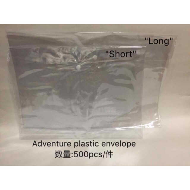 Plastic envelope 25pcs short /long Transparent | Shopee Philippines