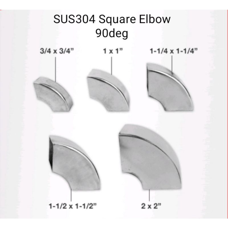 Stainless Square Elbow 90°SUS304 | Shopee Philippines