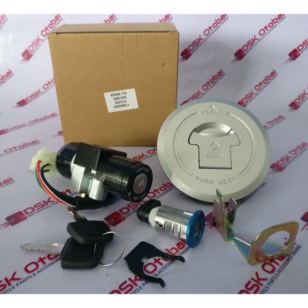 Rusi Korak 110 Ignition Switch Assembly (with Fuel Tank Cap) | Shopee ...