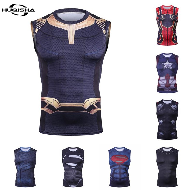 New 3D Printed Marvel Superhero Superman Spiderman Thor Summer Sports ...