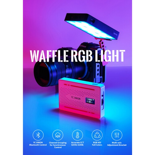 Yc Onion Waffle Pro RGB Light Original Photo Studio Lamp | Shopee ...