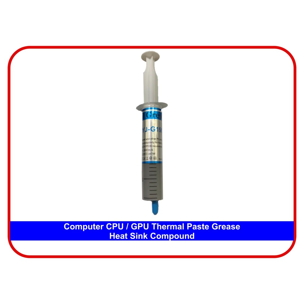 Computer CPU / GPU Thermal Paste Grease Heat Sink Compound | Shopee ...