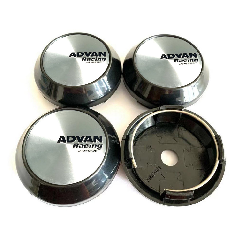4pc 60/64/65/68/69MM ADVAN Racing Car Modified Wheel Center Cover Rim ...