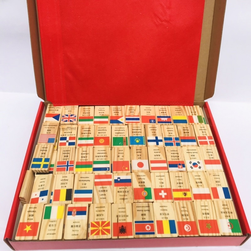 Domino 100 Flags of Countries Around the World | Shopee Philippines