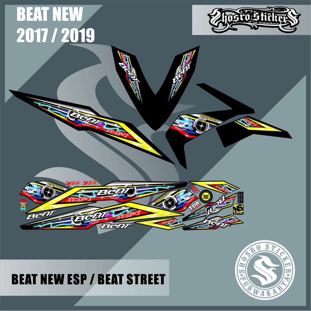 Custom STRIPING Pole STRIPING Pole STRIPING HONDA BEAT STREET 2017/2019 ...