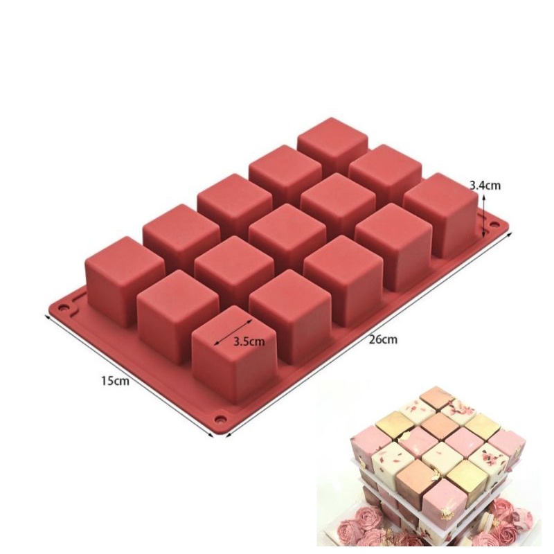 Square Silicon Mold 15 Cavities | Shopee Philippines