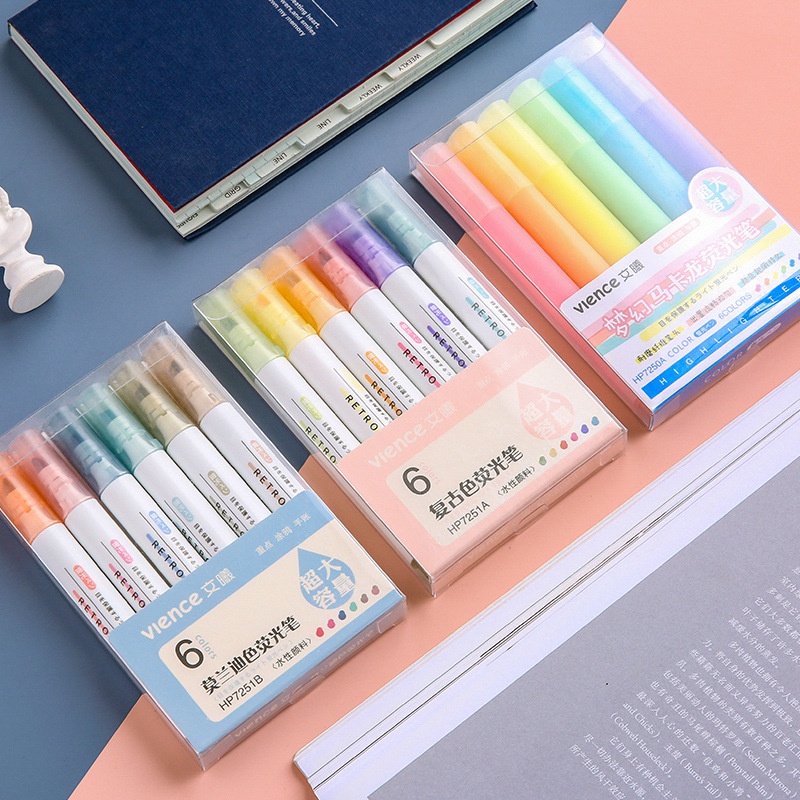 Highlighter Pen Set 6Pcs Set New Store Special Price Student Morandi ...