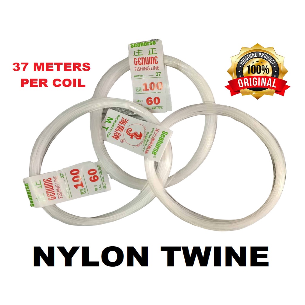 NYLON STRING TANSI NYLON FISHING LINE 37 METERS PER ROLL | Shopee ...