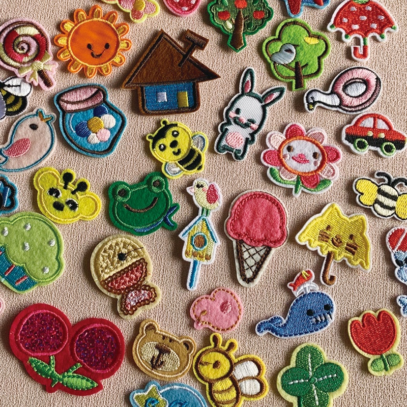 Cartoon Animal Patch Iron On Embroidered Patches For Clothing Cherry ...