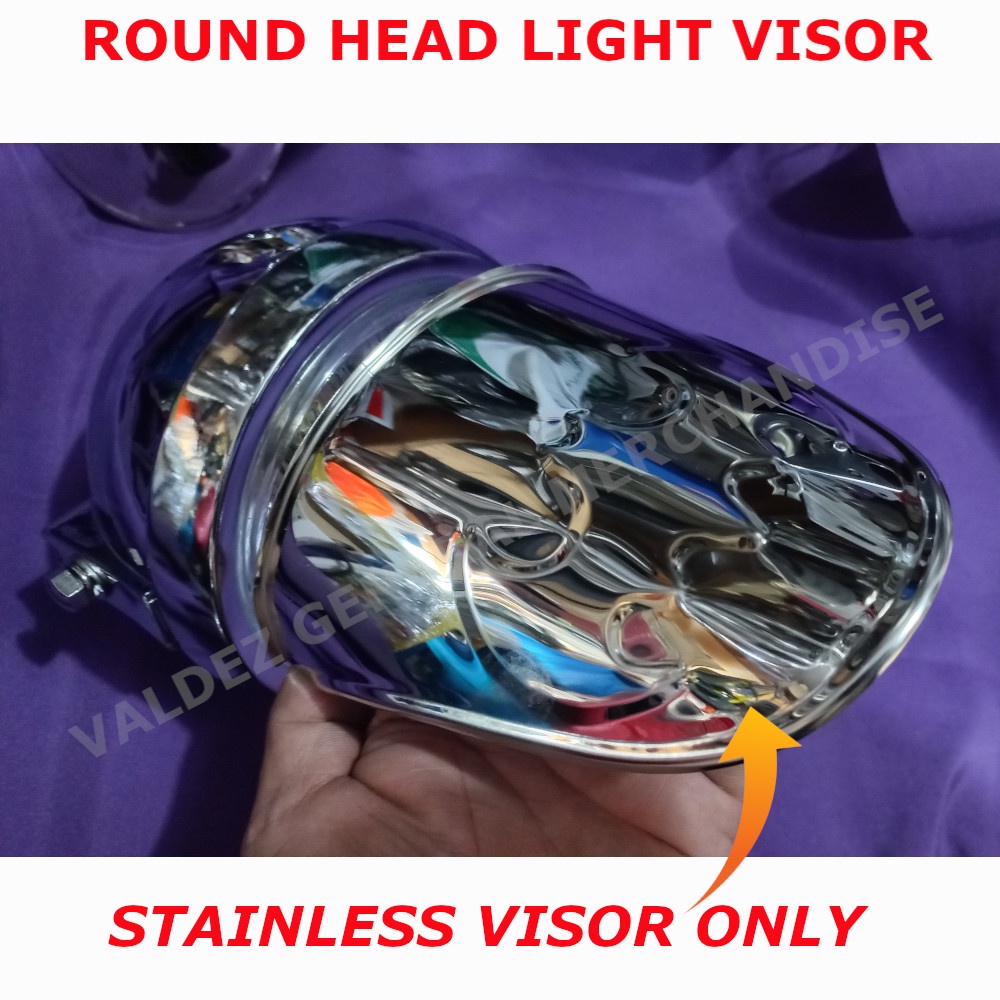 Yamaha YTX 125 ROUND Visor "LONG" Stainless, Shorpet 150 pesos, RS100 ...