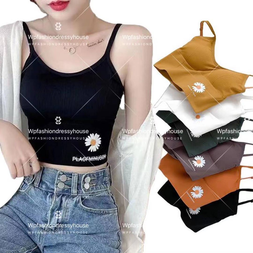 WPF NEW Women’s Fashion U BACK SUNFLOWER BRA #923 | Shopee Philippines