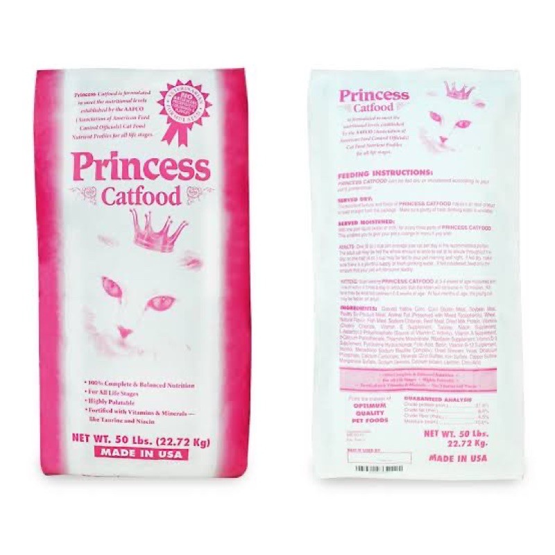 Princess Cat Food 50lb (22.72kg) | Shopee Philippines
