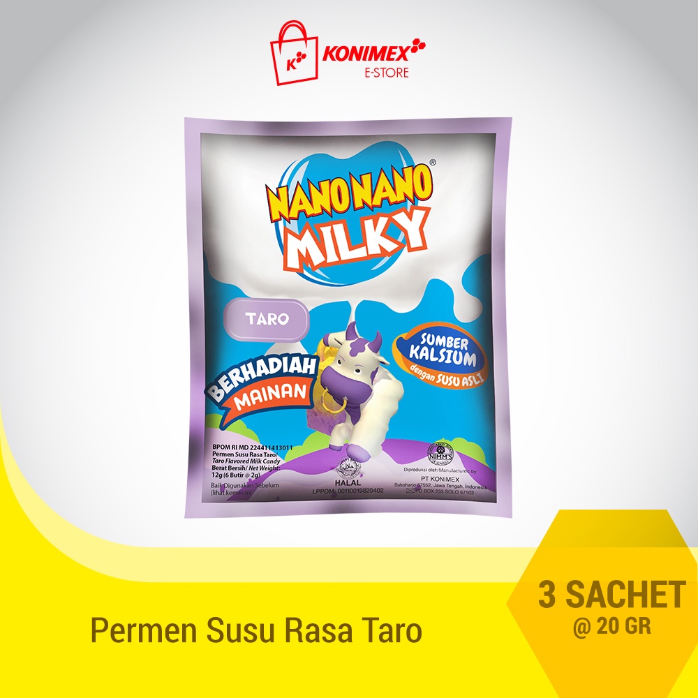 Nano Nano Milky Taro 3 sachets (@ contains 6 items) | Shopee Philippines