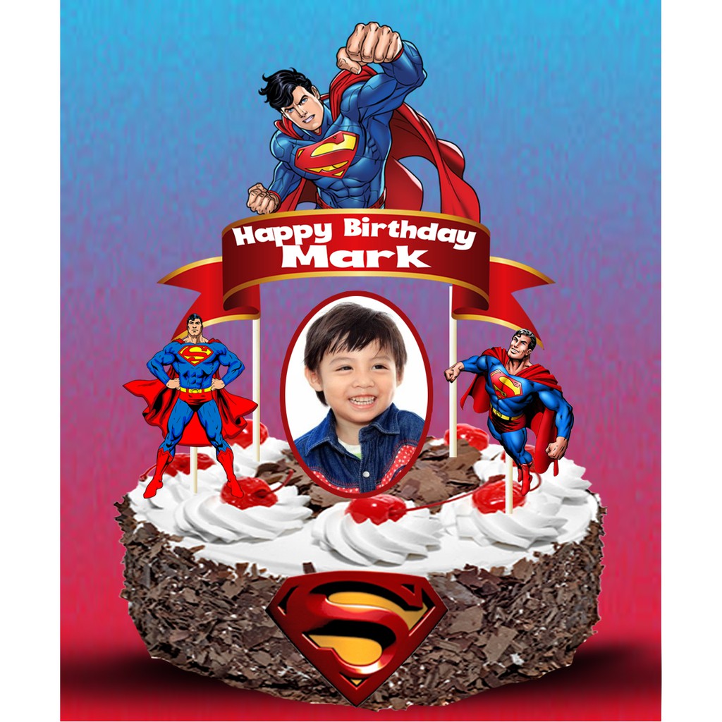 Superman Cake Topper Themed Set | Shopee Philippines