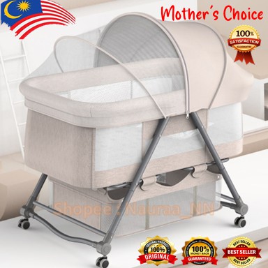 Multifunction Baby Cot Portable Baby Bed Playpen Travel Cot with ...