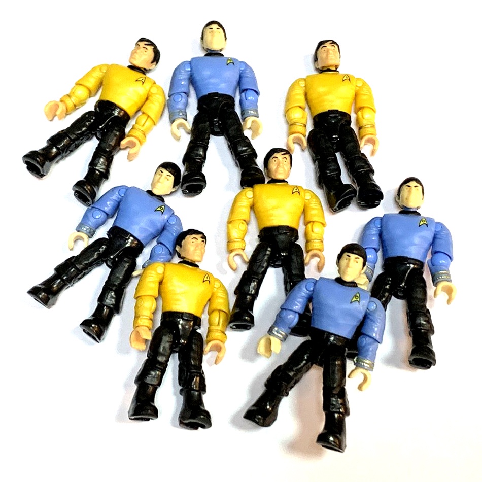4/8PCS Mega Bloks Construx Star Trek Hikaru Sulu & Commander Spock ...