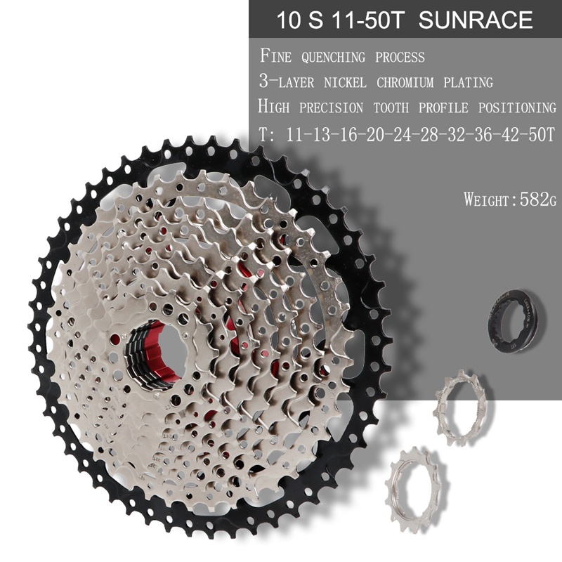 MTB Bicycle cogs 8/9/10S Speed Cassette 11-32T/40T/42T/50T for mountain ...