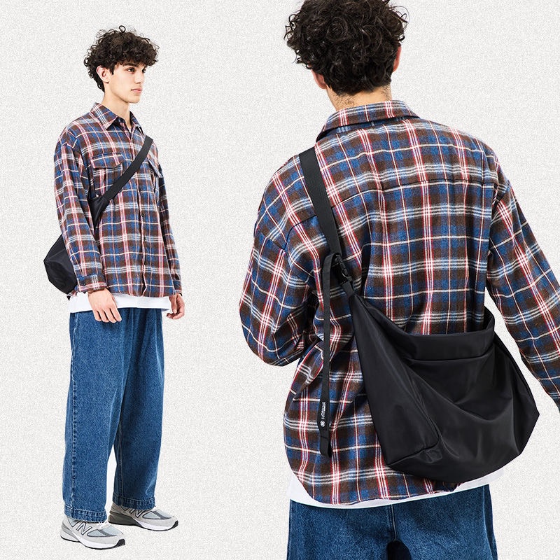 One-shoulder tooling diagonal bag/casual shoulder bag | Shopee Philippines