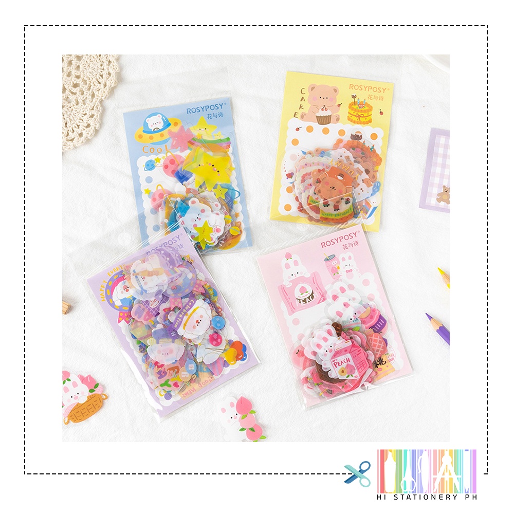 40pcs/bag Cute Decorative Stickers Scrapbooking Stick Label Diary ...