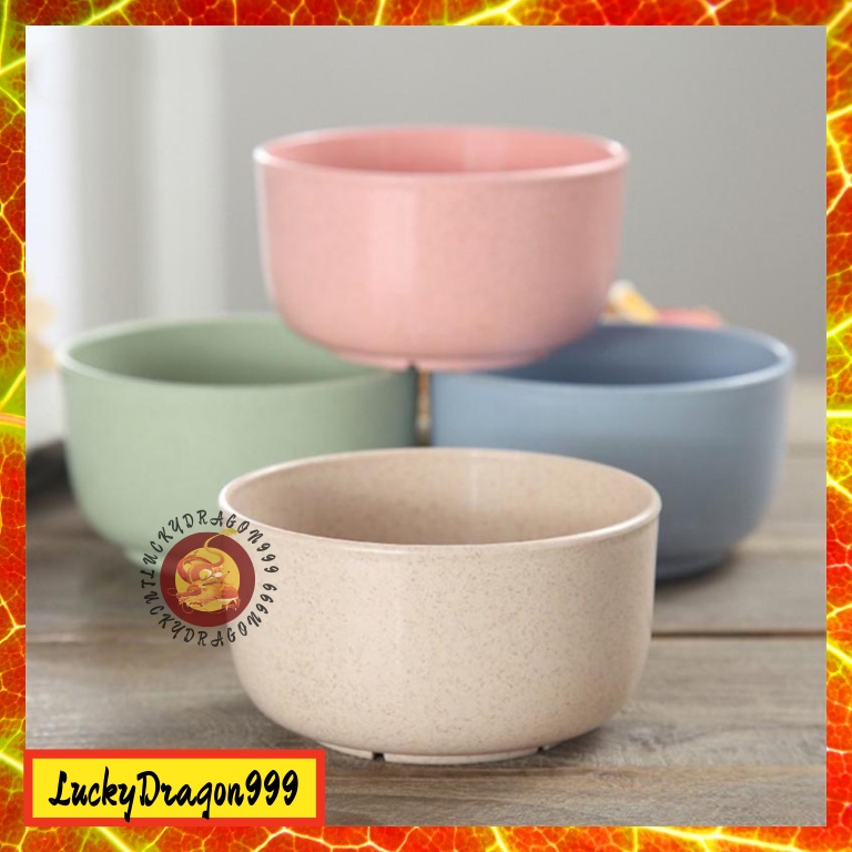 ⭐LDD⭐ 1pc Wheat Straw Cereal Bowl Microwavable Plate Dinnerware ...