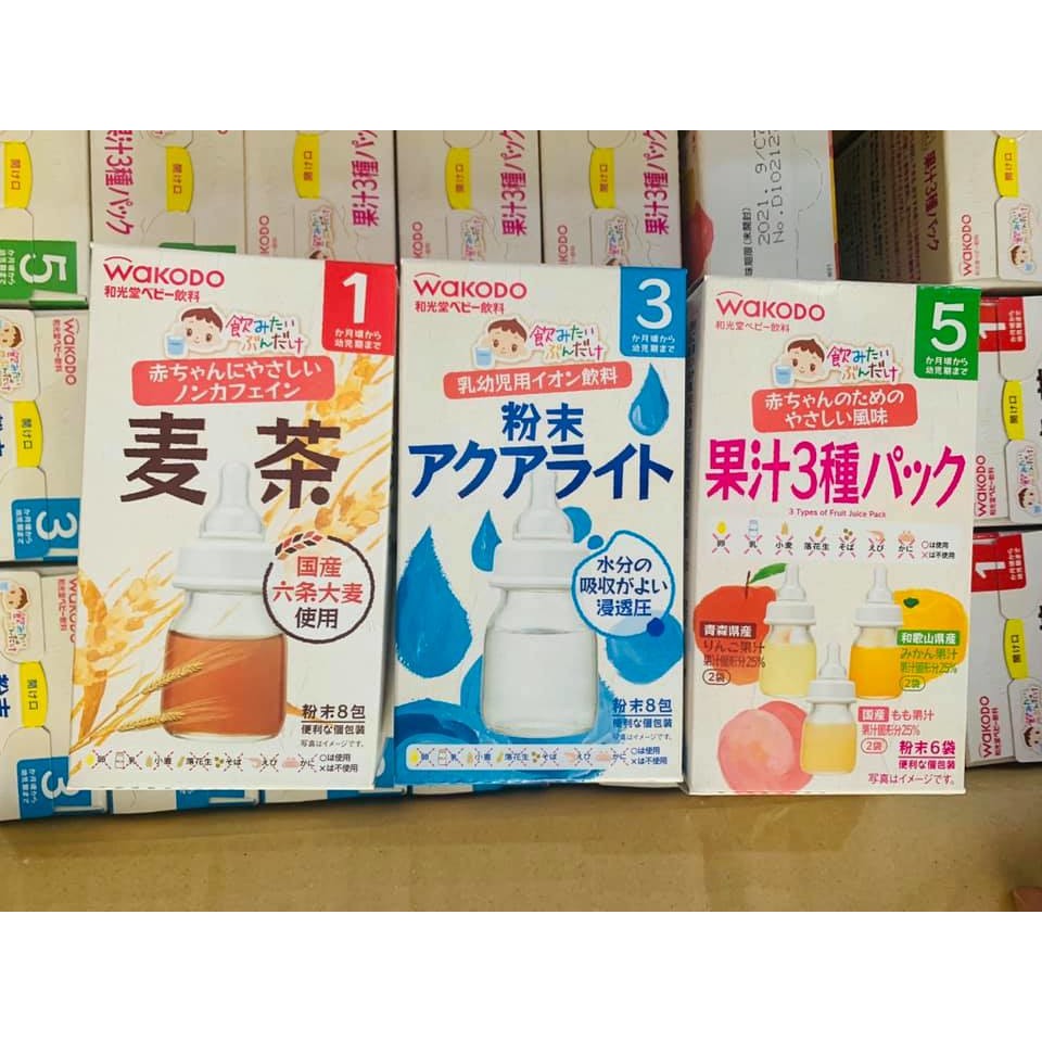 (FULL Flavor) Wakodo Barley/Fruit/Electrolyte Tea for Babies (Date ...