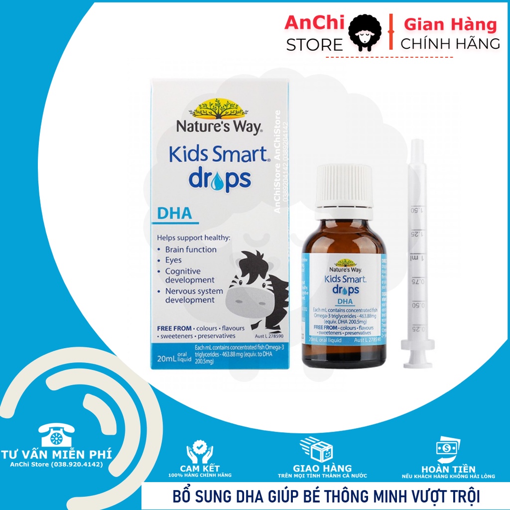 Dha Nature's Way Kids Smart Drops DHA Drops Help Increase IQ, Brain ...