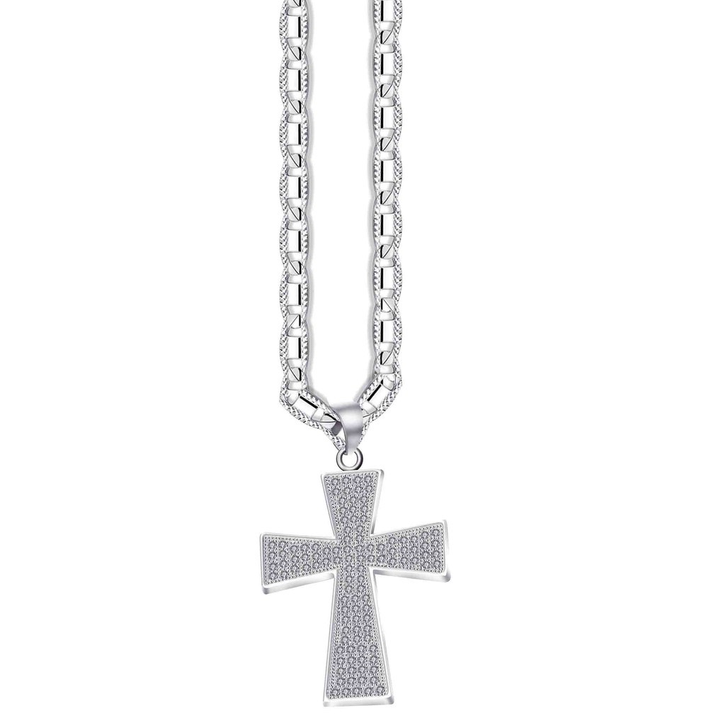 Morning Star Silver Np416 92.5% Italy Silver Mens Necklace Pendant ...