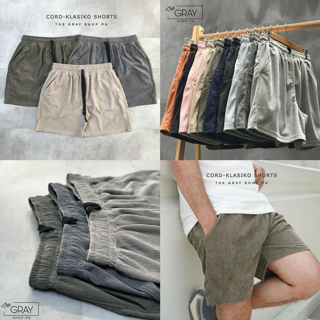 Cord Klasiko Shorts - The Gray Shop PH | Shopee Philippines