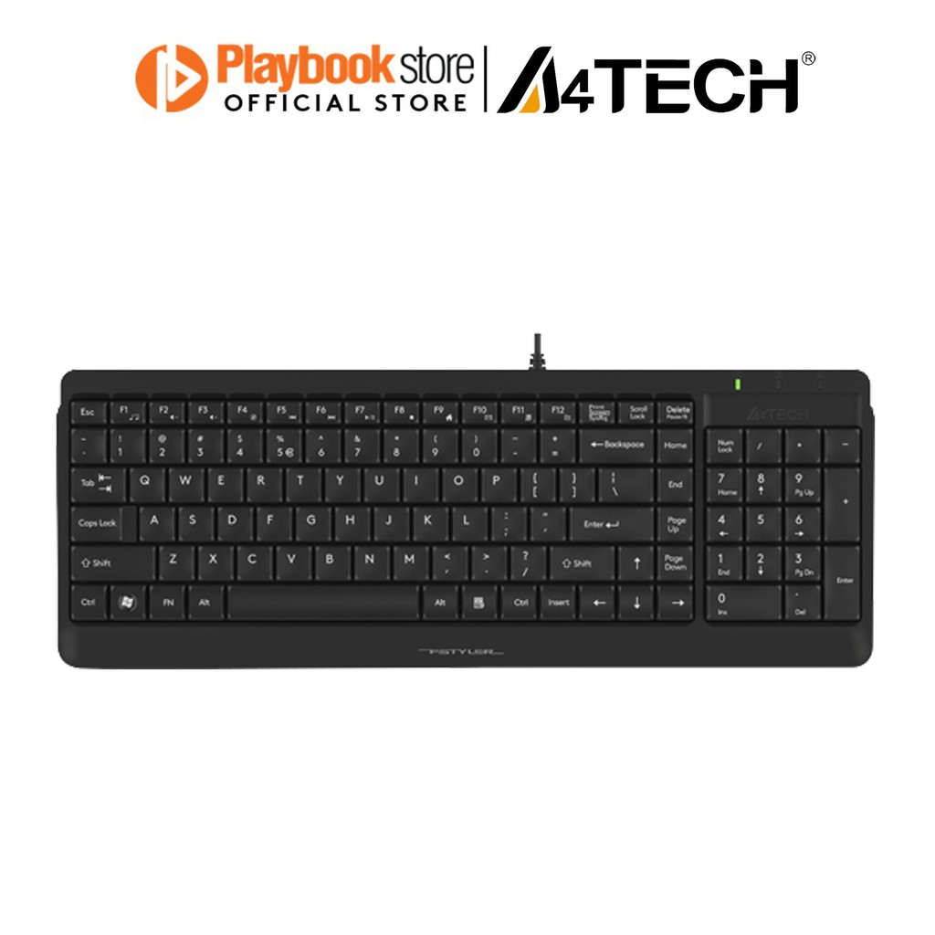 A4Tech Fstyler Fk-15 Sleek Round-Square Keycaps USB 2-Section Compact Wired Keyboard | Shopee ...