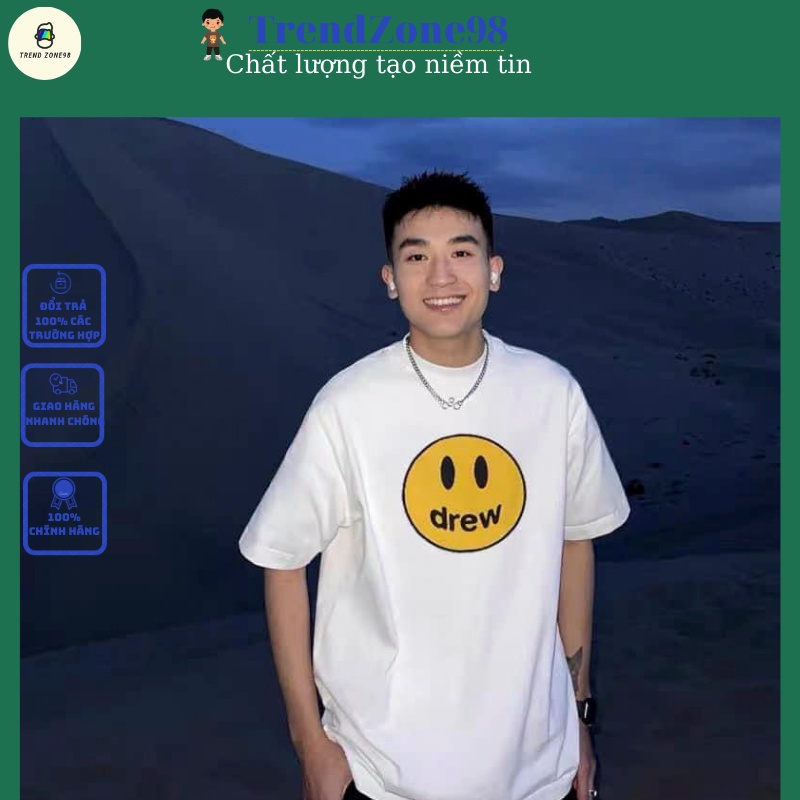 Drew Smiley Face Is Super Inhaled This Year, High Quality Cotton, Men ...