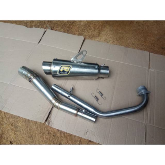 Rcb exhaust for satria Fu, mx, Sonic, Verza, Tiger, R15, Byson etc ...