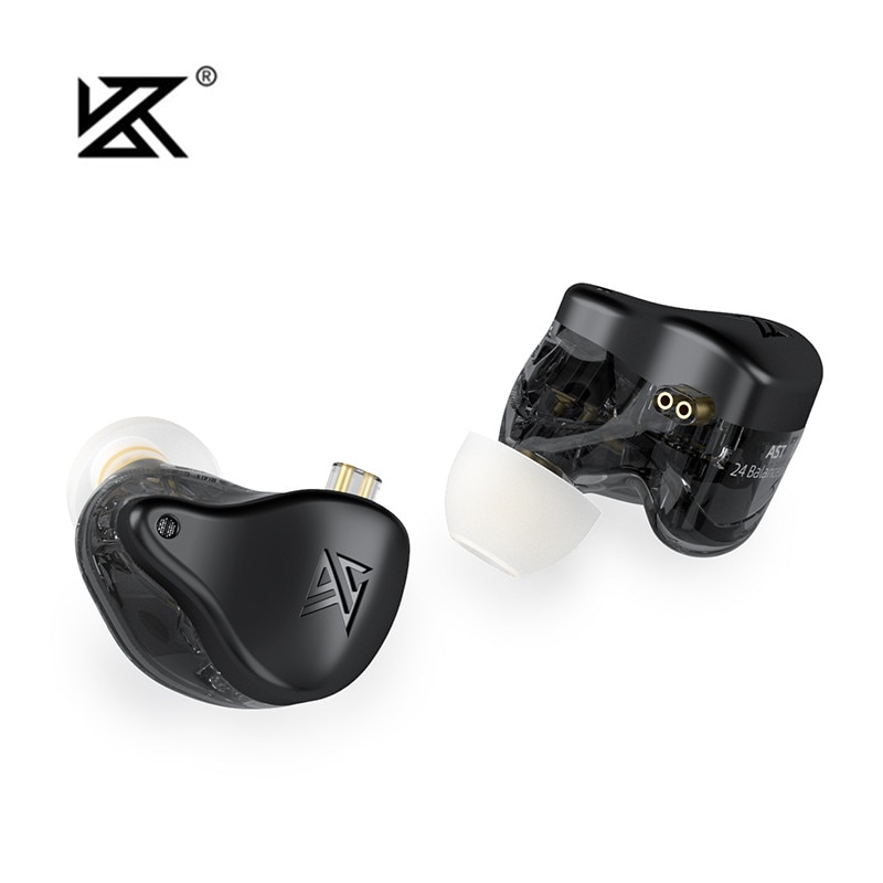 KZ AST 12BA Units 24 Balanced Armature HIFI Earphones DJ Monitor Earbuds Noise Cancelling ...