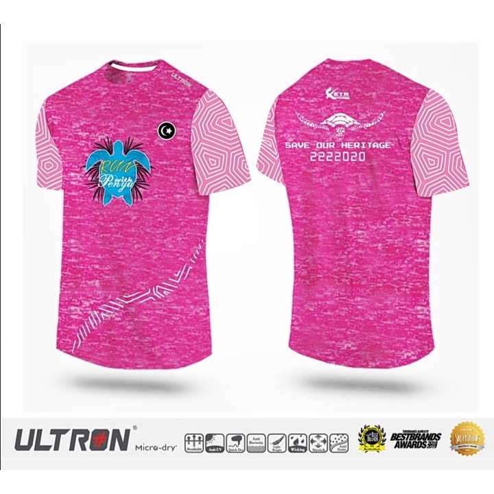 ULTRON Running T-shirt (Run With Penyu 2020) | Shopee Philippines