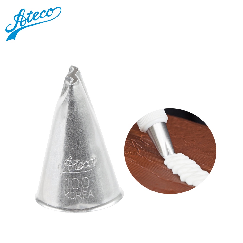 Ateco 100 Ruffle Piping Tip Stainless Steel Icing Tip ( Set of 2 ...