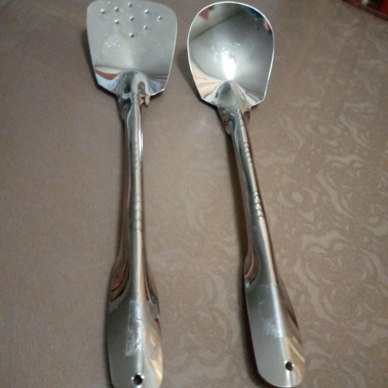 Stainless steel sandok and sianse (1 SET) | Shopee Philippines