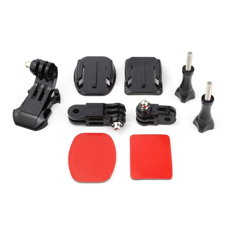 GoPro Action Camera Helmet Front Mounts Kit J-Hook Buckle + Straight ...
