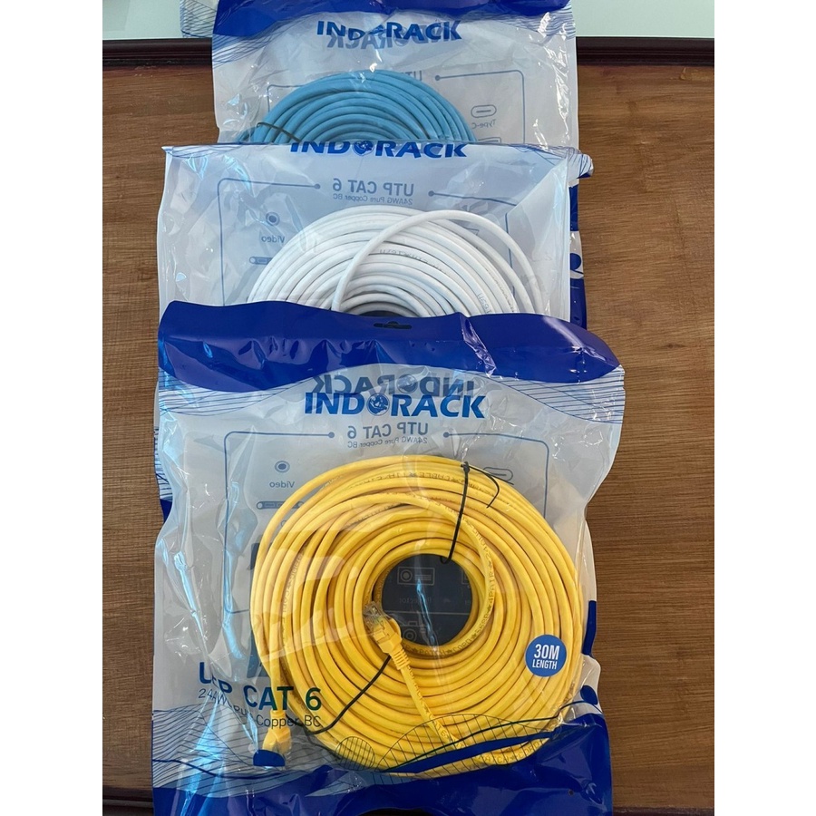 INDORACK Patch Cord CAT6 LAN CABLE Utp 30 Meters RJ45 Networking ...