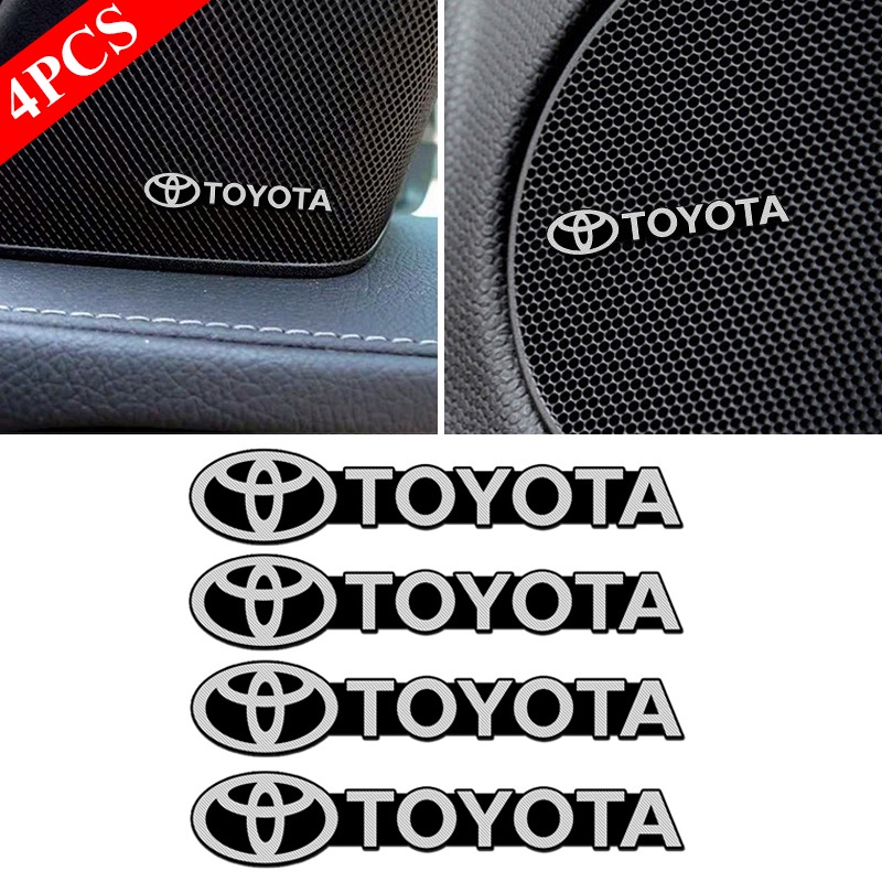 【Ready Stock】4pcs 3D aluminum speaker stereo speaker badge emblem ...