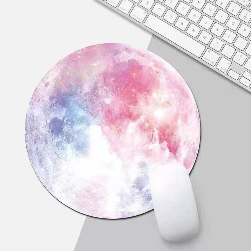Circle Mouse Pad Cartoon Art Design Mouse Pad Round Office Mice Pad ...