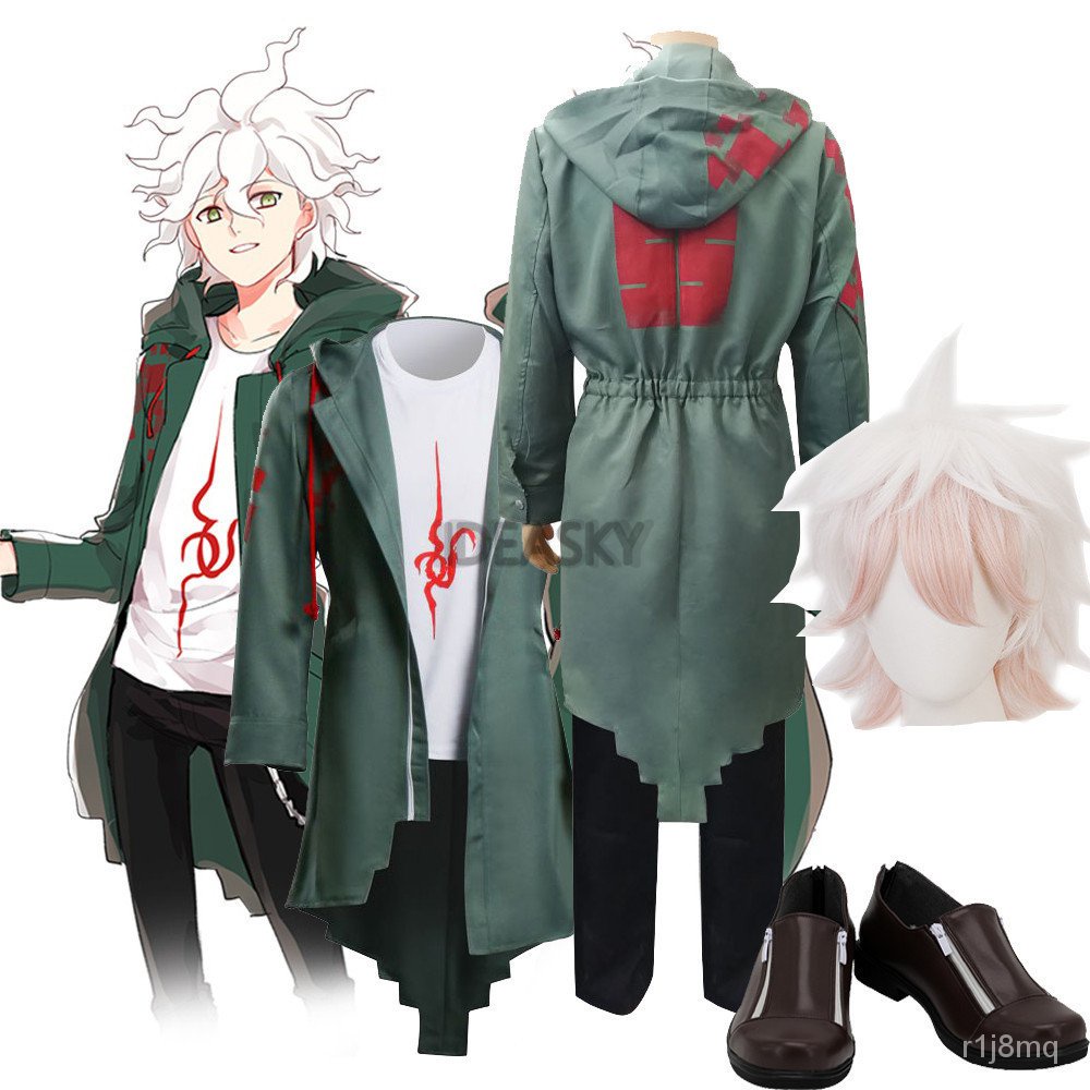 Dangan Ronpa 2 Danganronpa Cosplay Costume Nagito Komaeda Jacket Coat Hoodie | Shopee Philippines